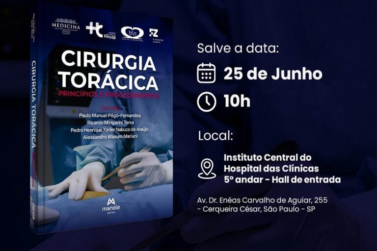 Lançamento do livro “Cirurgia Torácica: Princípios e Procedimentos ...
